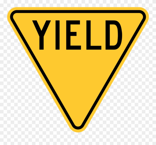 Free: United States Sign - Yield Sign With No Background Clipart ...