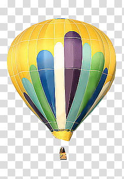 Free: Up up and away, multicolored air balloon transparent background ...