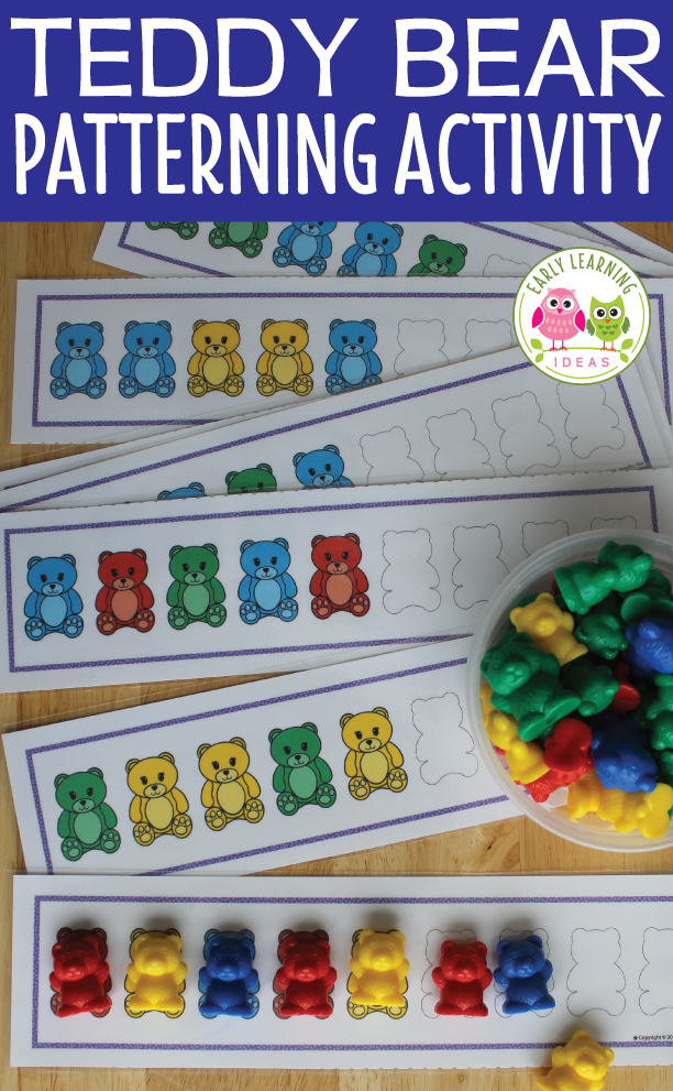 Free: Use your teddy bear counters for a bear patterning activity ...
