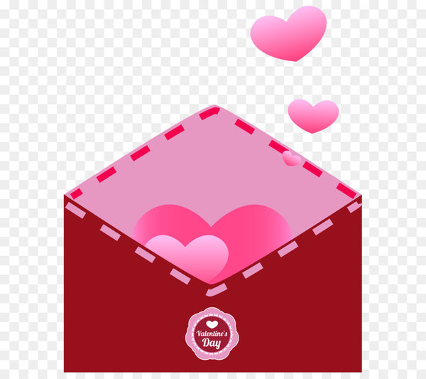Free: Valentine's Day Heart Clip art - Envelope with Hearts Transparent PNG Clip Art Image ...