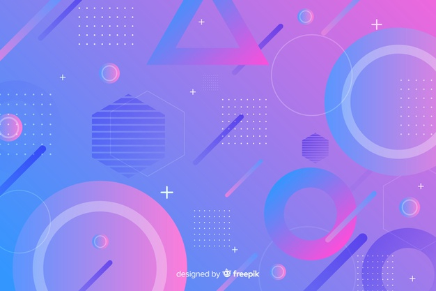 Free: Variety of geometric shapes background Free Vector - nohat.cc