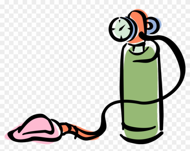 Oxygen Tank Clipart Oxygen Gas Cylinder Pressure Tank Medical Vector