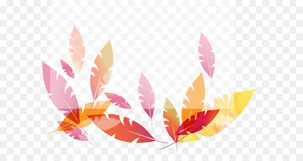 Free: Vector leaf decoration translucent border - nohat.cc