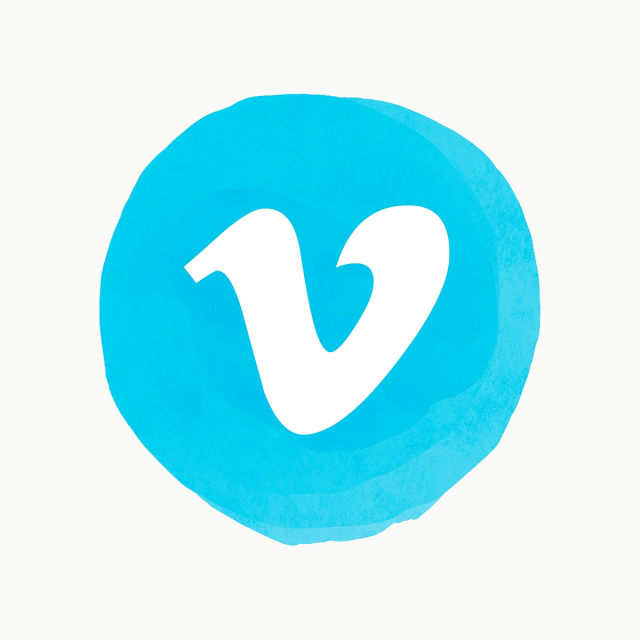 Free: Vimeo logo psd in watercolor design. Social… | Free stock ...