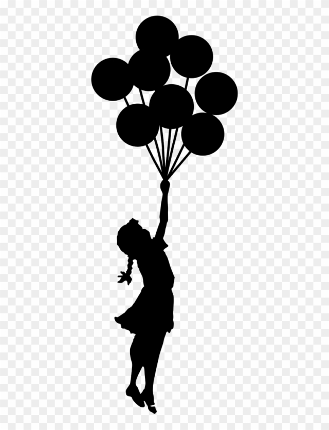 Free: Vinilo Decorativo Banksy Niña Globos - Girl With Free: Vinilo Decorativo Banksy Niña Globos - Girl With