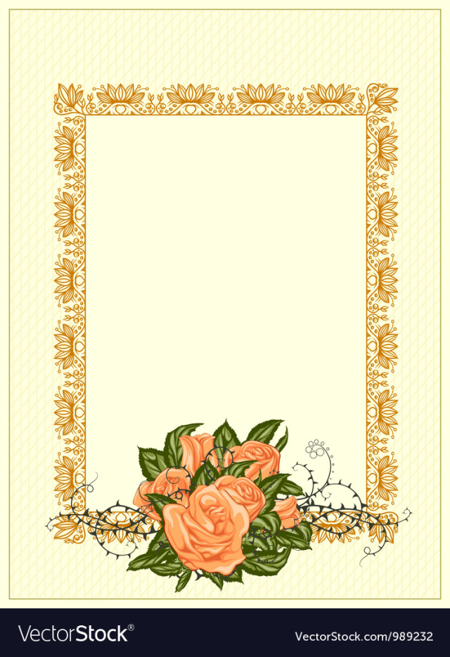Free: Vintage floral frame vector image - nohat.cc