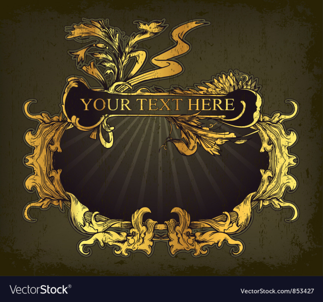 Free: Vintage gold frame vector image - nohat.cc