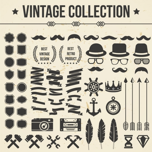 Free: Vintage icons collection - nohat.cc