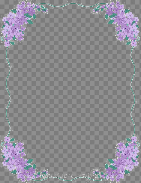 Free: Violet Floral Border PNG High-Quality Image - nohat.cc