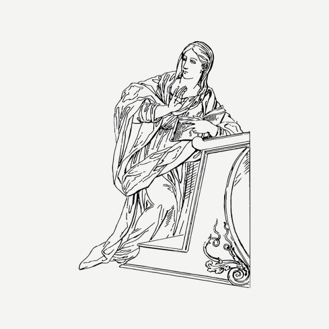 Free: Virgin Mary collage element, vintage | Free PSD Illustration ...