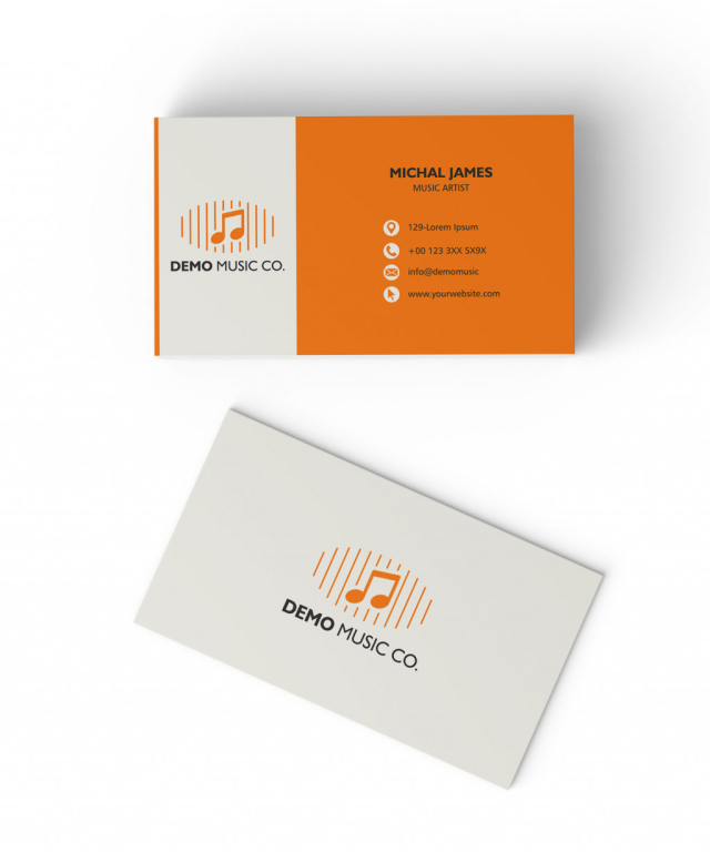 Free: Visiting Cards Design for Music Artists - nohat.cc
