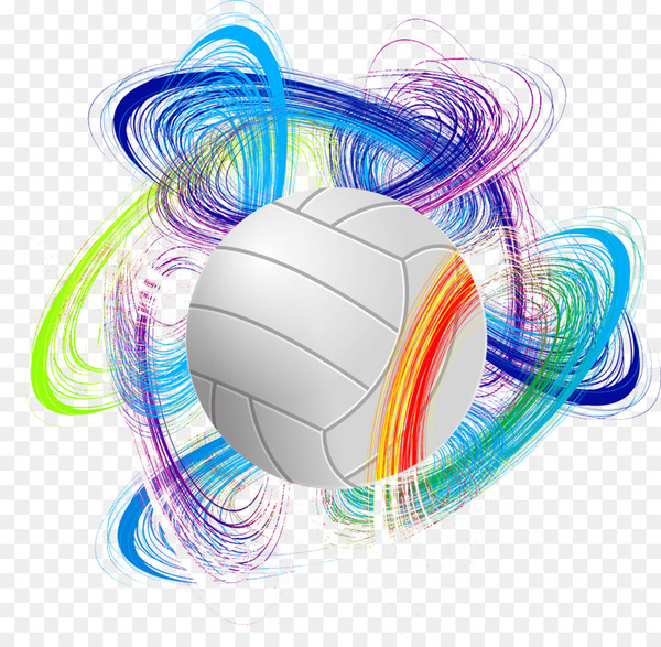 Free: Volleyball Clip art - Color volleyball - nohat.cc