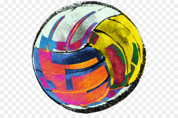 Free: Volleyball Color - Volleyball painted picture material - nohat.cc