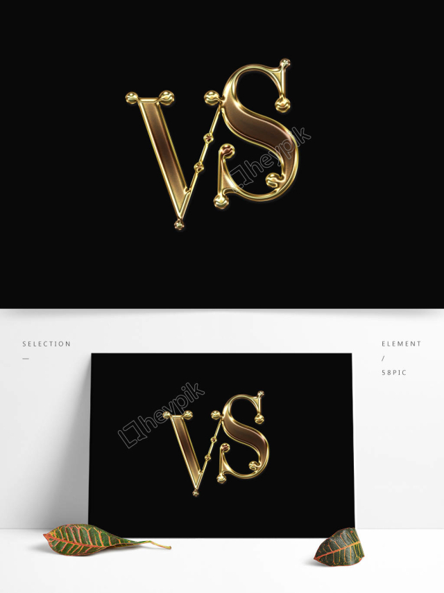 Free: VS Showdown Metal Art Word Can Be Used Commercially | Free Psd ...