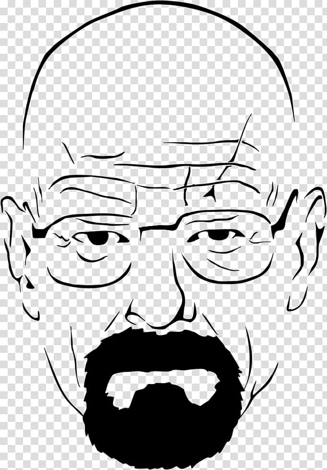 Free: Walter White Drawing Line art, walter white transparent ...