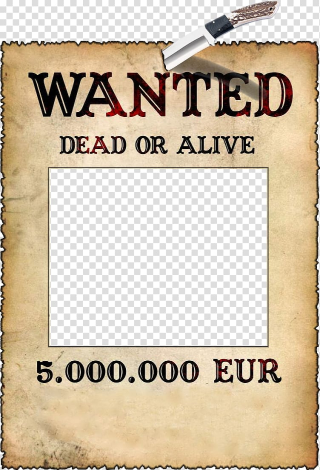 Free: Wanted Dead or Alive signage, frame montage Wanted poster ...