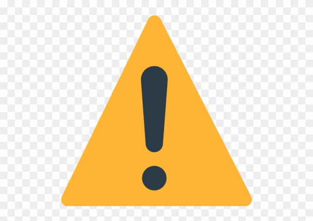 Free: Warning Sign Emoji - Caution Emoji Png - nohat.cc