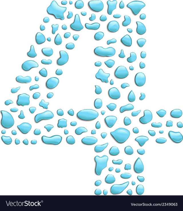 Free: Water number 4 vector image - nohat.cc