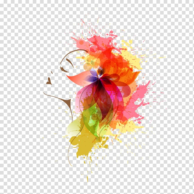 Free: Watercolor painting Floral design Woman, design transparent ...