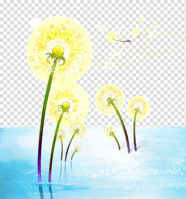 Free: Watercolor painting Fundal Illustration, Water Dandelion ...
