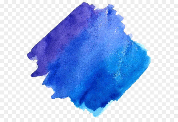 Free: Watercolor painting Texture - Blue smudge vector - nohat.cc