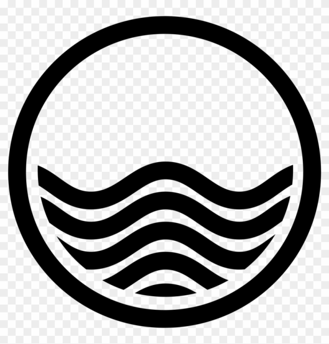 Black And White Ocean Waves Clipart