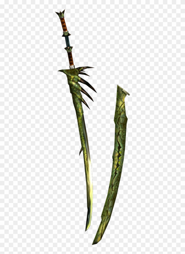 Free: Weapon462 - Monster Hunter World Wyvern Blade Leaf - nohat.cc