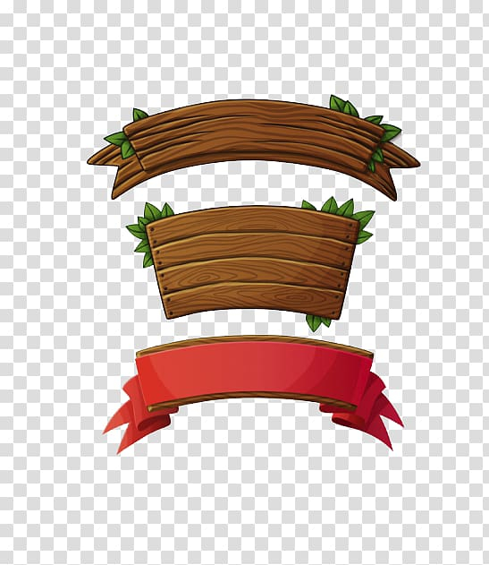 Free: Web banner Illustration, Wood ribbon transparent background PNG ...