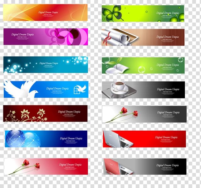 Free: Web banner Web design Advertising, header transparent background ...