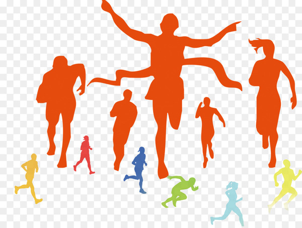 Free: Wedding invitation Marathon Running Sprint Sport - Run silhouette ...