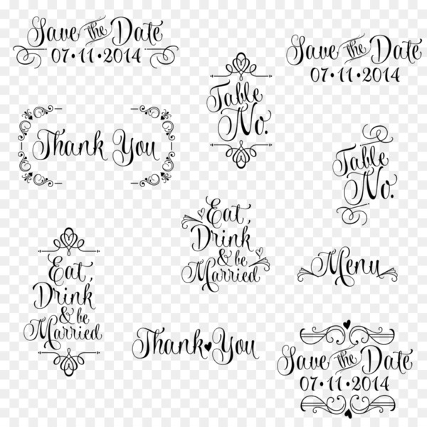 Free: Wedding invitation Save the date Paper Clip art - save the date ...
