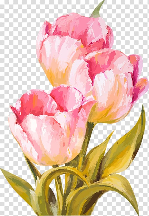 Free: Wedding invitation Tulip Flower, tulip watercolor transparent ...