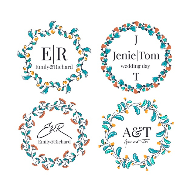 Free: Wedding monogram collection Free Vector - nohat.cc
