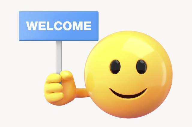 Free: Welcome sign mockup, 3D emoji | Free PSD Mockup - rawpixel - nohat.cc