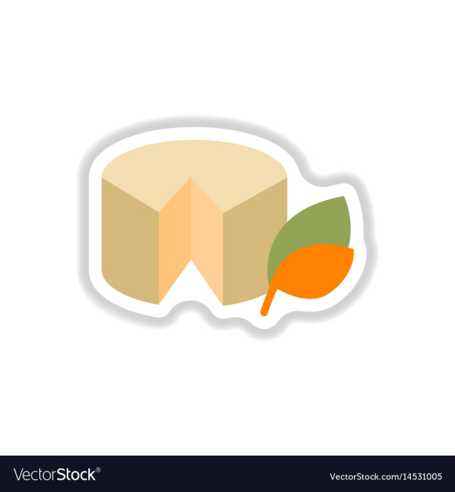 Free: Wheel of cheese sticker vector image - nohat.cc