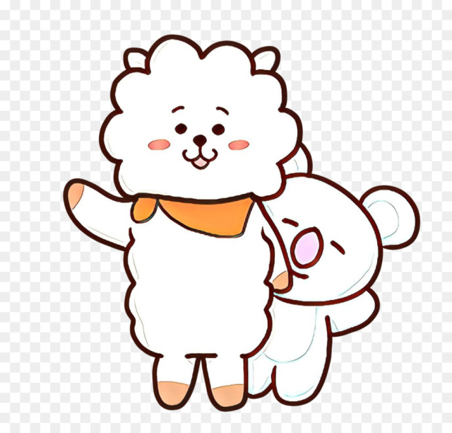 Free: white cartoon line art head line - nohat.cc