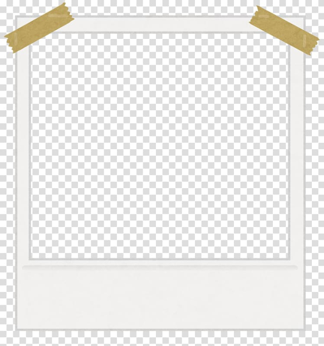 Free: White frame illustration, Masking tape Color Frames, polaroid ...