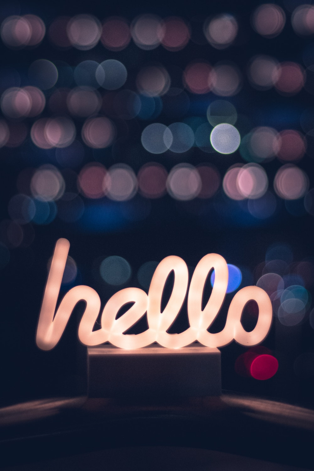 Free: White Hello Led Signage - nohat.cc