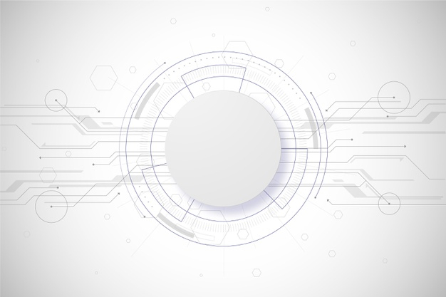 Free: White technology background concept Free Vector - nohat.cc