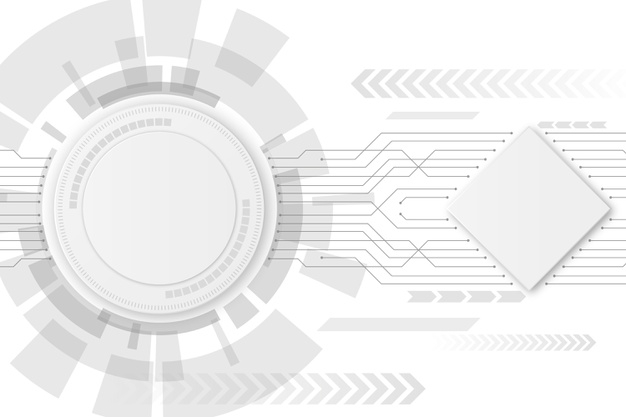 Free: White technology background Free Vector - nohat.cc
