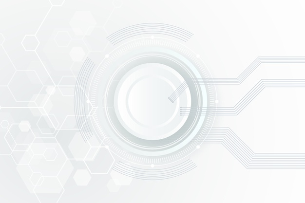 Free: White technology background Free Vector - nohat.cc