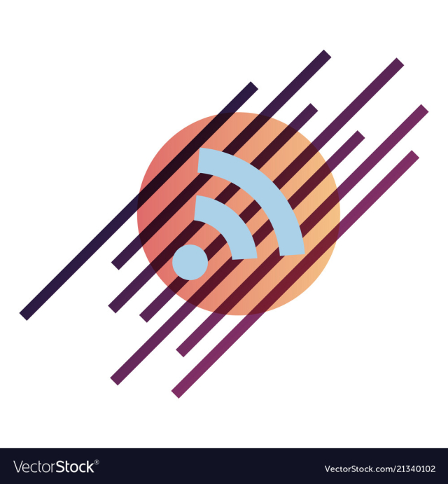 Free: Wi-fi network icon blue logo isolated blue on vector image - nohat.cc