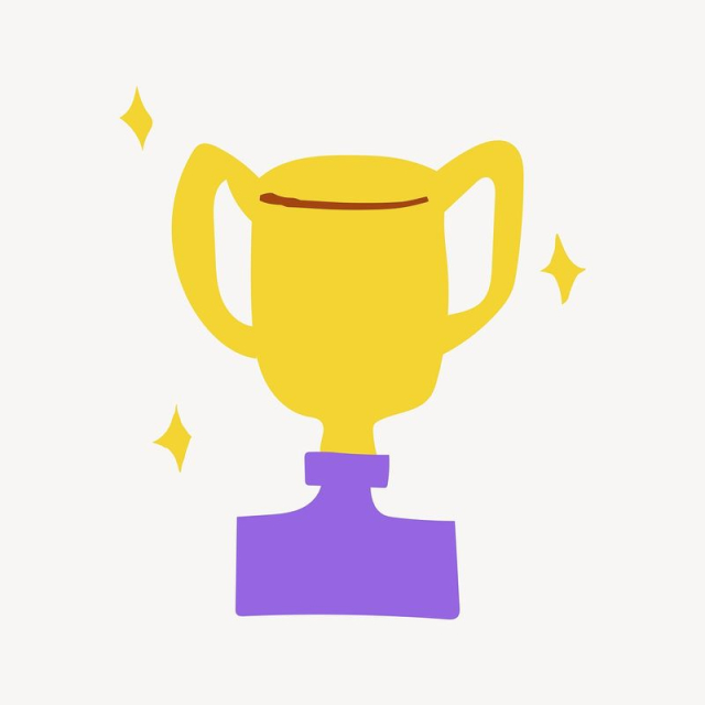 Free: Winner trophy sticker, cute doodle | Free PSD Illustration ...