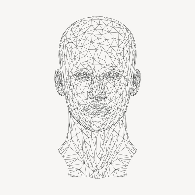 Free: Wireframe head sticker, xx illustration | Free Vector - rawpixel ...