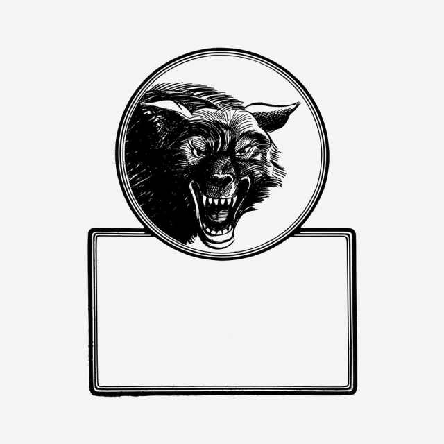 Free: Wolf frame drawing, vintage animal | Free Photo - rawpixel - nohat.cc