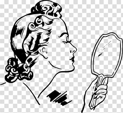 Free: Woman Looking At Small Mirror transparent PNG - StickPNG - nohat.cc