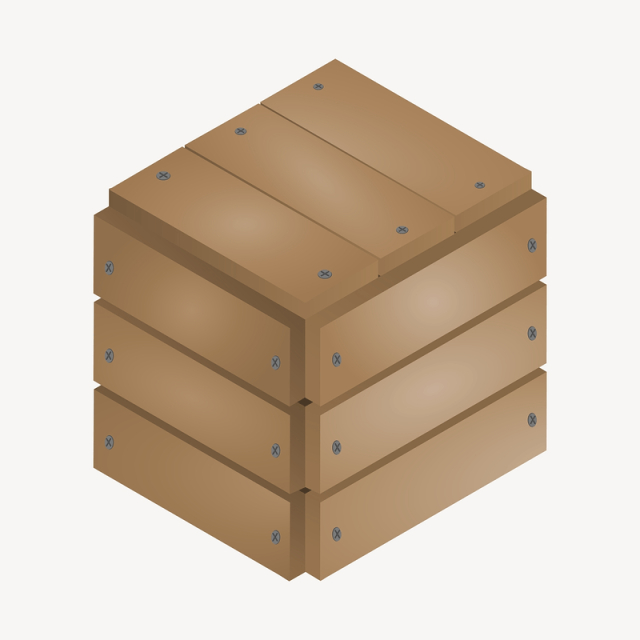 Free: Wooden box clipart illustration psd. | Free PSD - rawpixel - nohat.cc