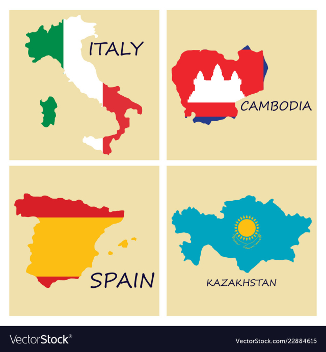 Free: World map-countries in color on white background vector image ...