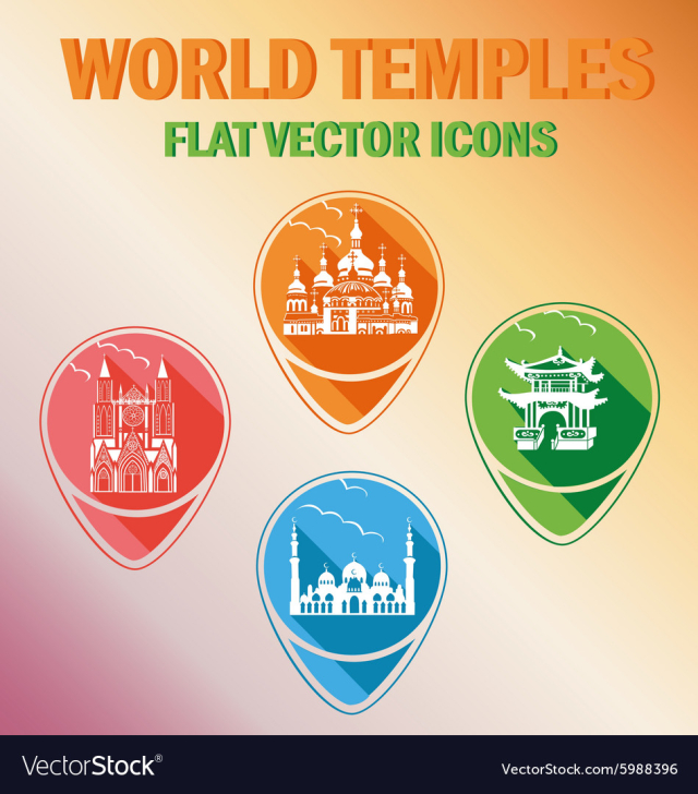 Free: World temples vector image - nohat.cc