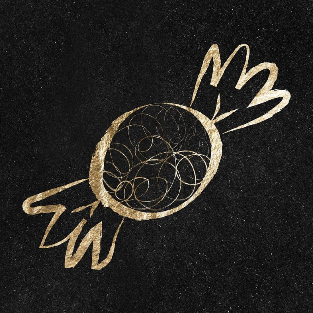 Free: Wrapped candy sticker, gold aesthetic | Free PSD Illustration ...